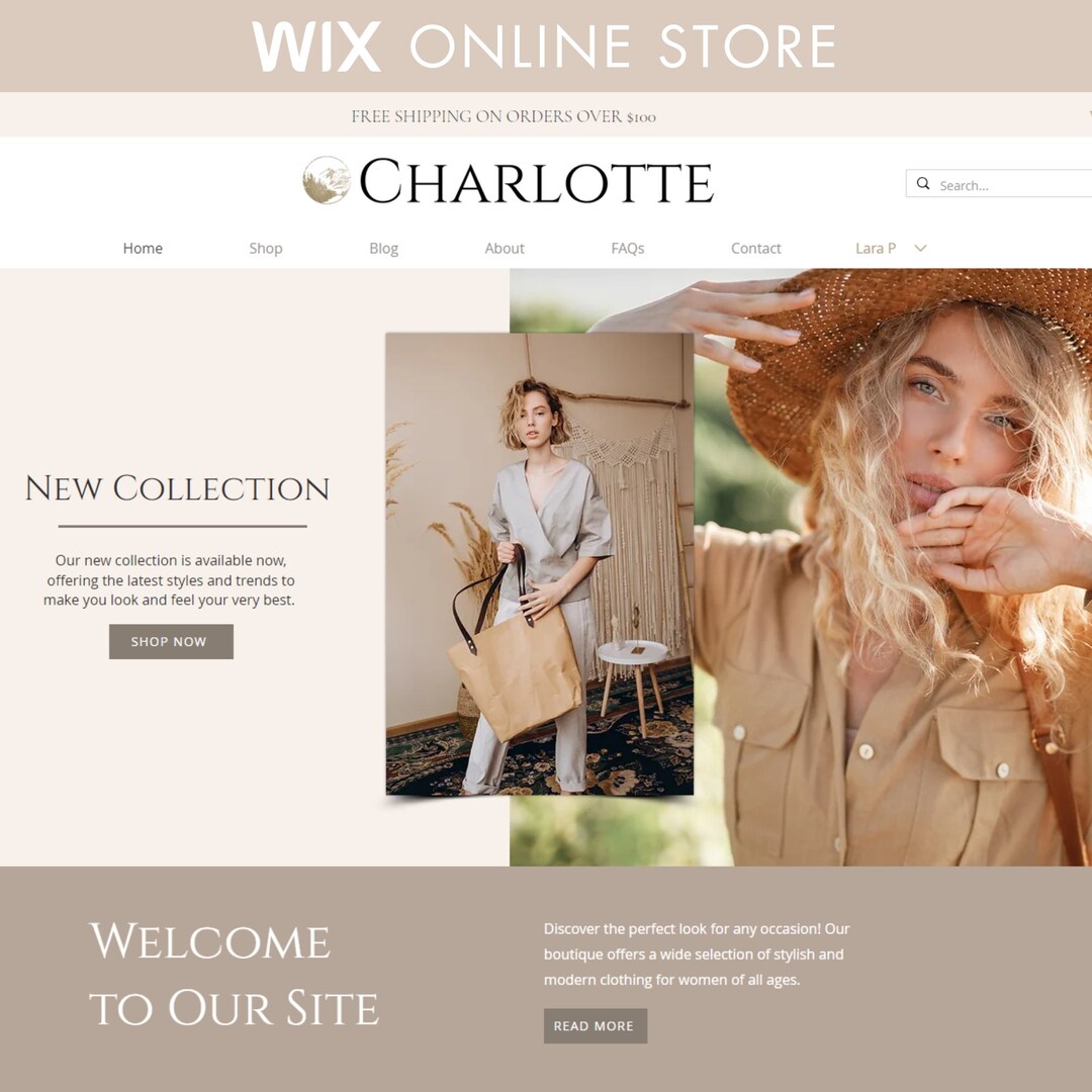 Wix Theme, Online Store Website Template, Ecommerce Small Business ...