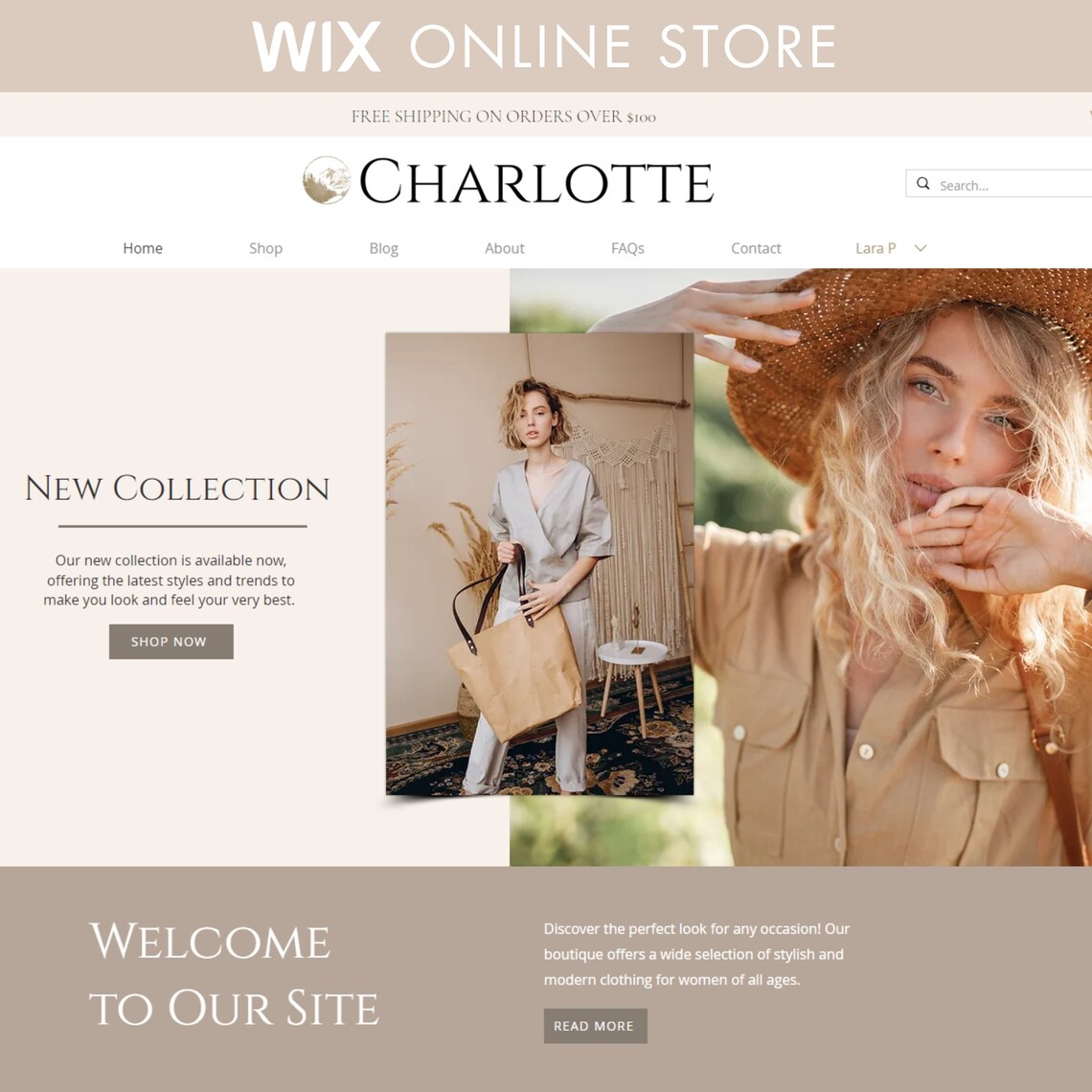 Wix Theme, Online Store Website Template, Ecommerce Small Business ...