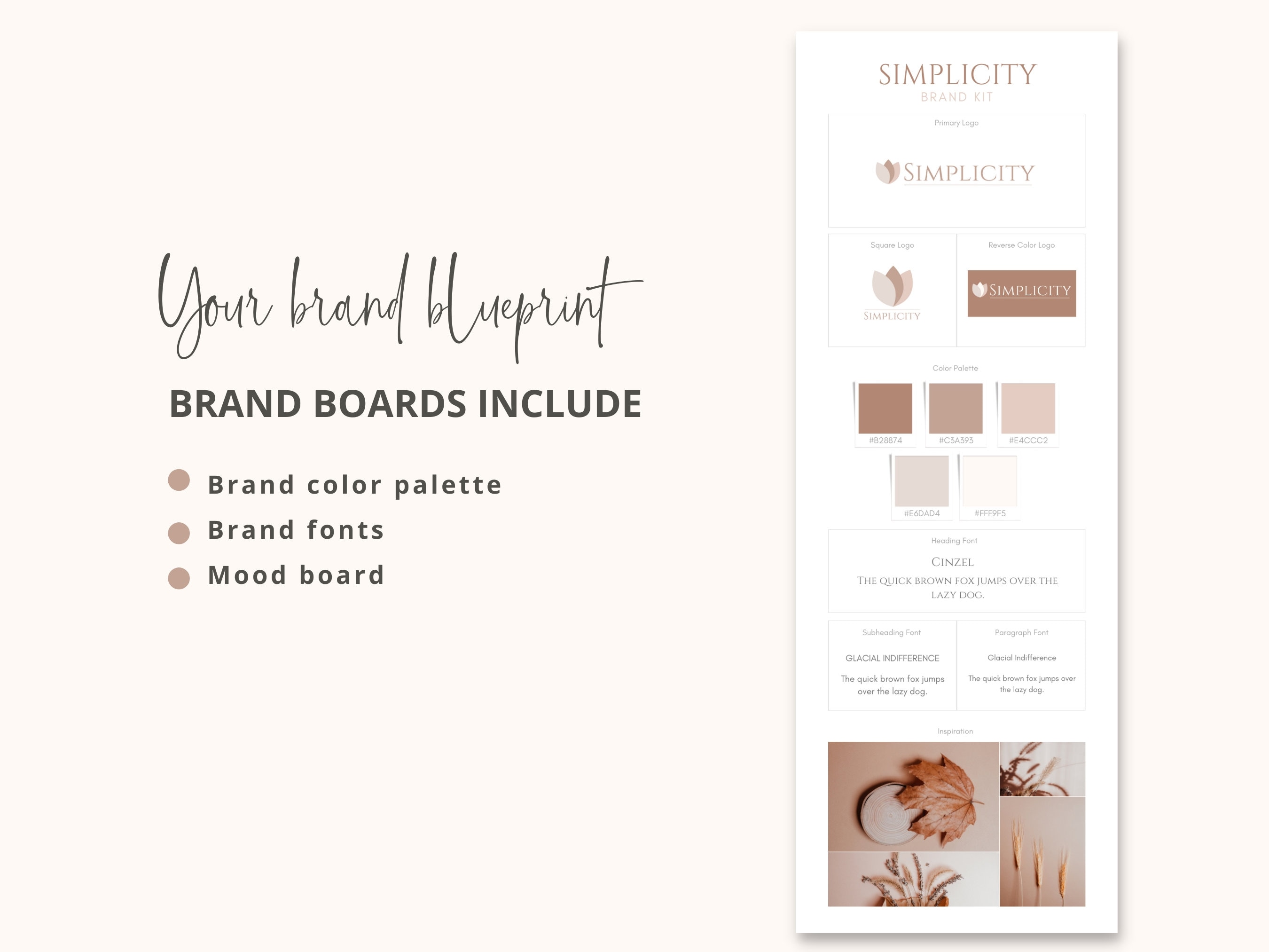 Canva Brand Kit Template, Neutral Branding Kit, Brand Board Template ...