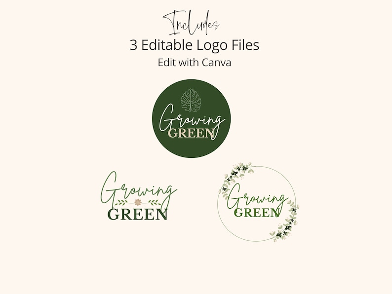 Canva Branding Bundle, Garden & Plant Business Branding Kit, Botanical ...
