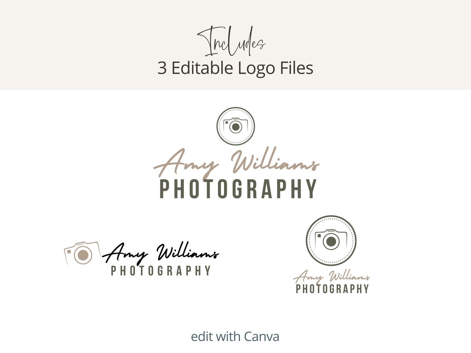 Photographer Branding Kit, Canva Branding Bundle, Photography Brand Kit ...