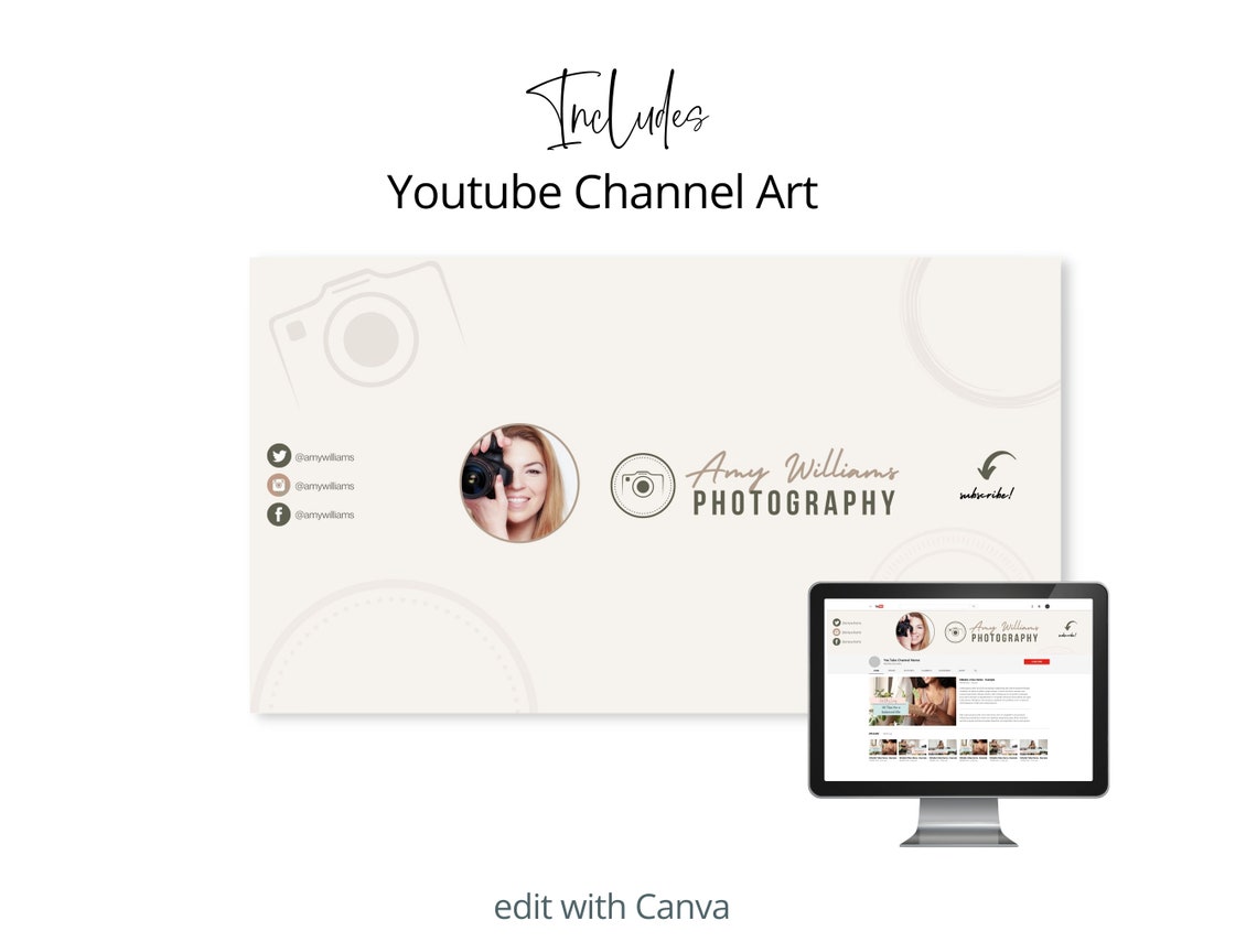 Photographer Branding Kit, Canva Branding Bundle, Photography Brand Kit ...