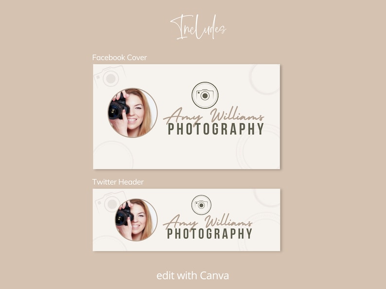 Photographer Branding Kit, Canva Branding Bundle, Photography Brand Kit ...