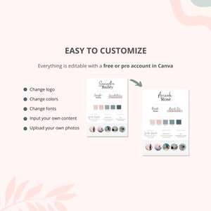 Canva Branding Bundle, Branding Kit, Complete Brand Kit, Premade Logo ...