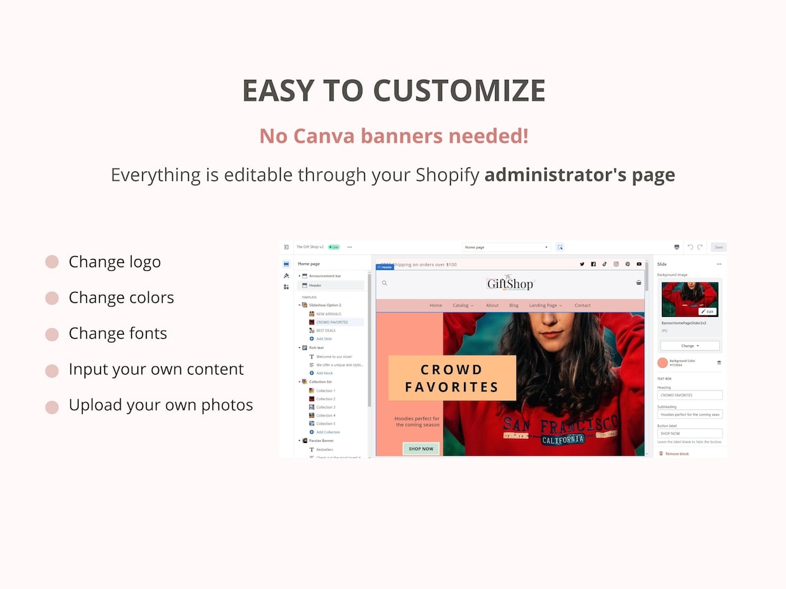 Shopify Website Template Shopify Theme Shopify Web Design - Etsy