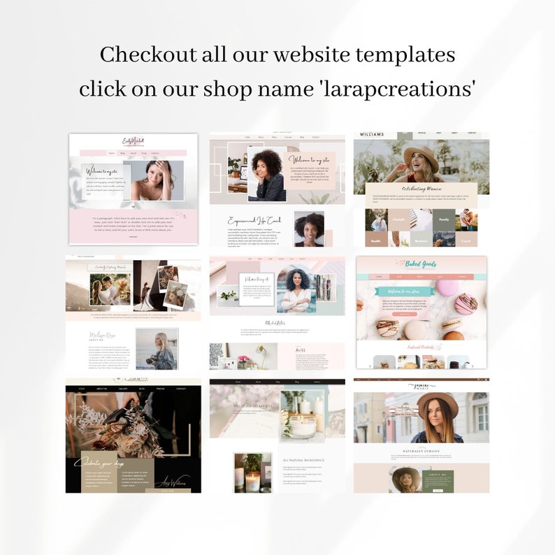 Wix Online Store Template Shop Template Ecommerce Website - Etsy
