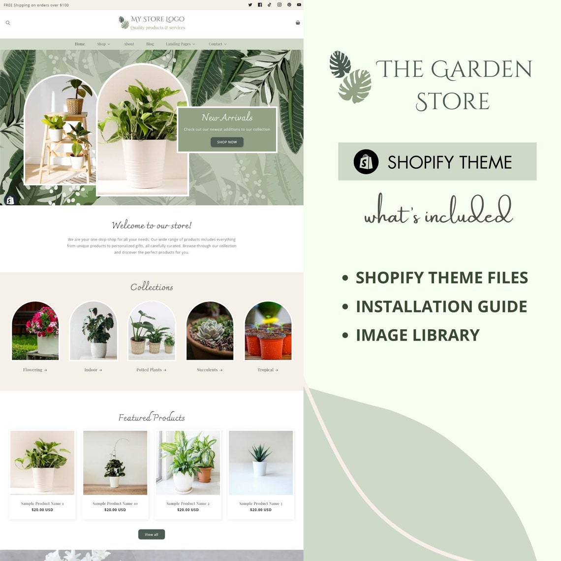 Shopify Theme Template, Shopify Website Template, Shopify Web Design ...