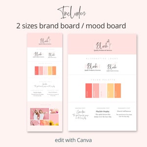 Canva Branding Bundle, Branding Kit, Complete Brand Kit, Premade Logo ...