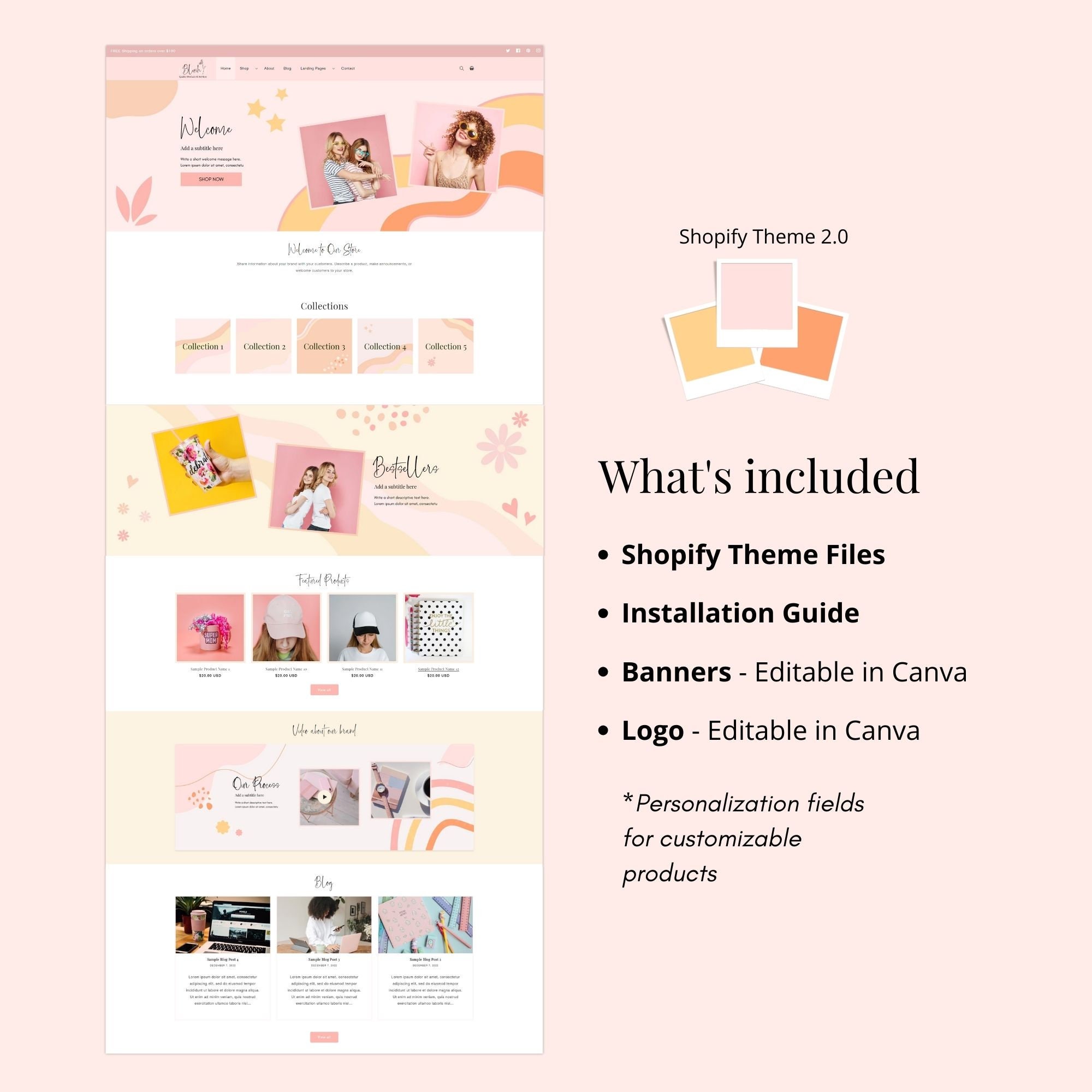 Shopify Theme, Store Shopify Template, Shopify Web Design, Shopify ...