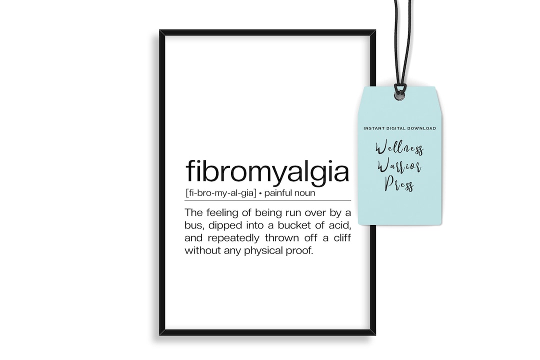 Fibromyalgia Definition Art Print: Funny Wall Decor (digital Download ...