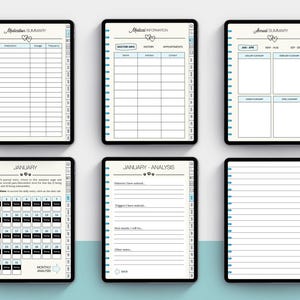 Digital Migraine / Headache Tracker Journal | Goodnotes / Notability ...