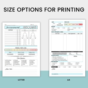 Lupus Journal | Printable Pain Tracker | Lupus Tracker | Printable US ...