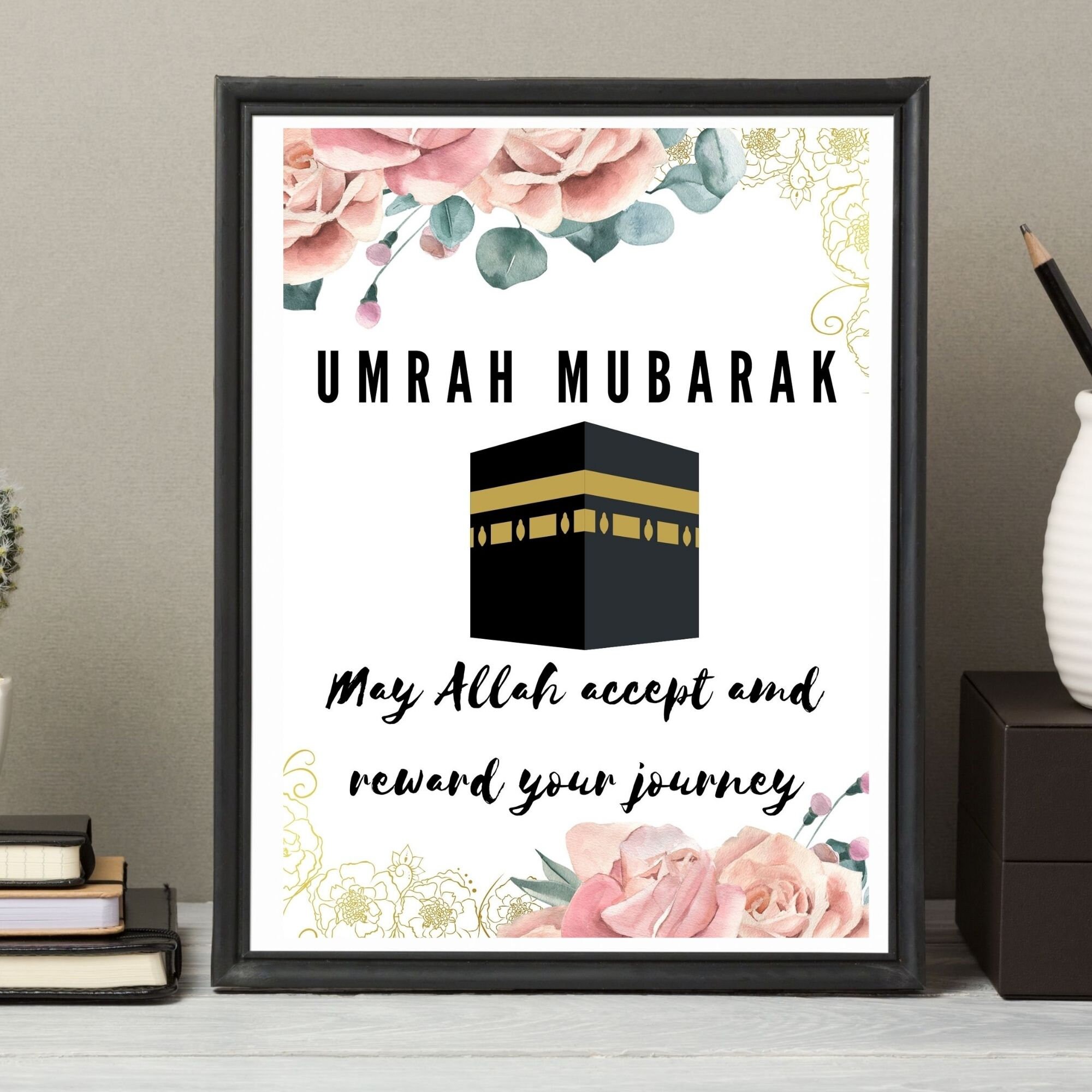 Umrah Print for Friend, Umrah Mubarak Gifts, Umrah Dua for Sister ...