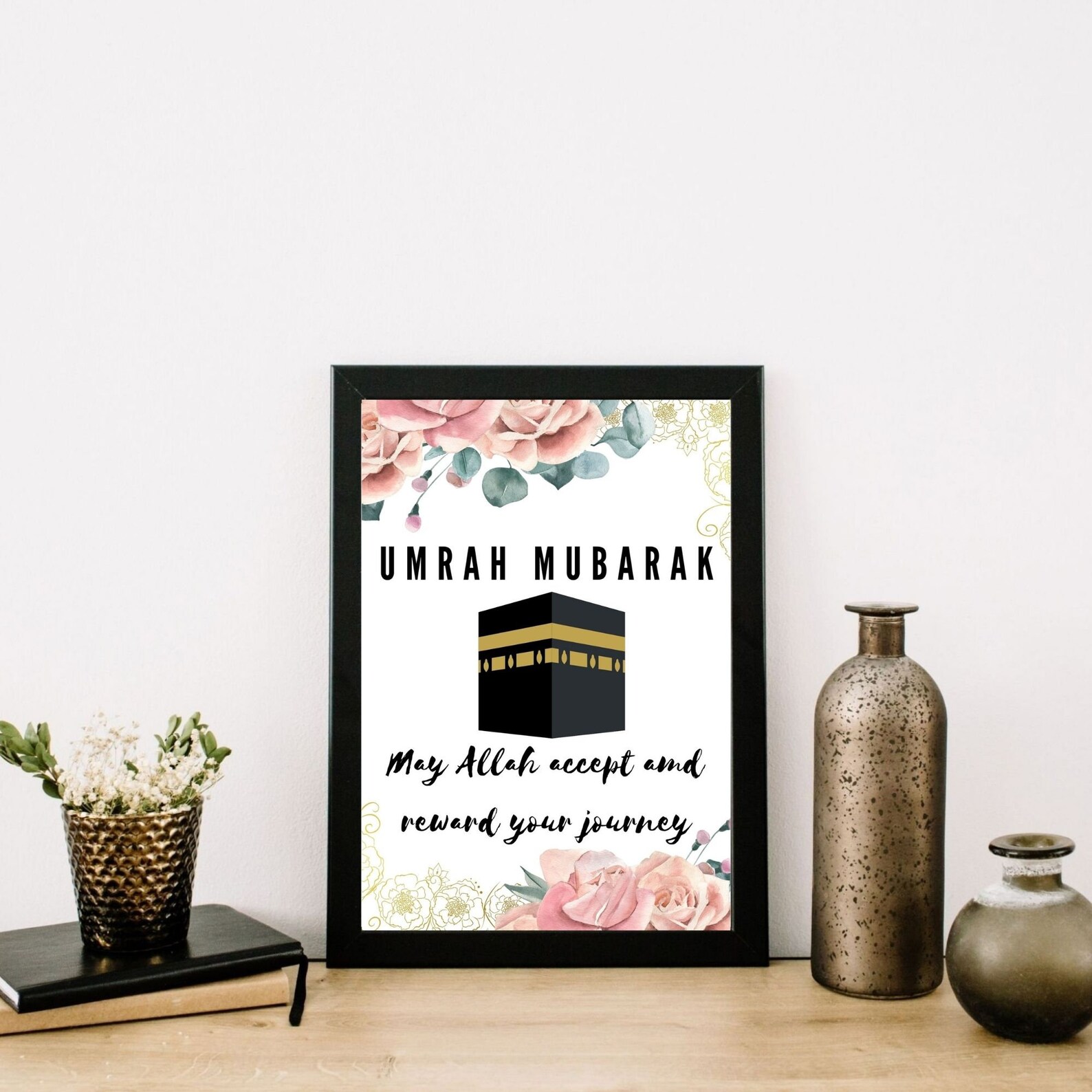 Umrah Print for Friend, Umrah Mubarak Gifts, Umrah Dua for Sister ...