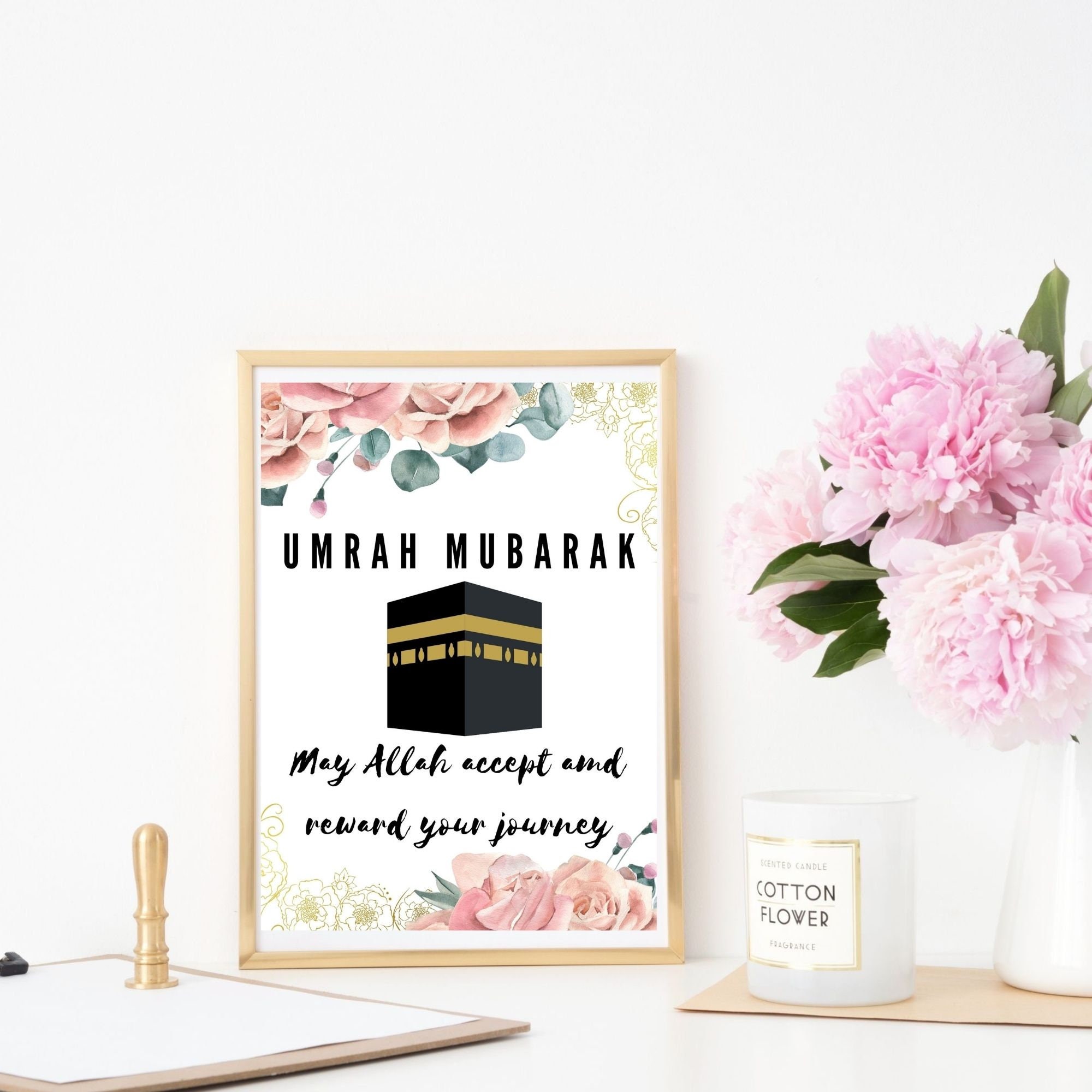 Umrah Print for Friend, Umrah Mubarak Gifts, Umrah Dua for Sister ...