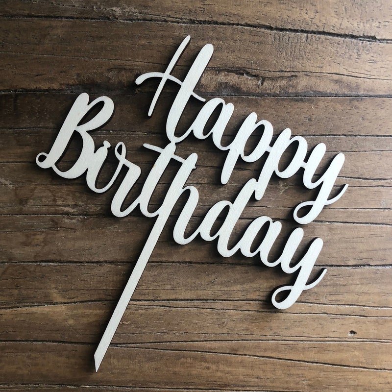 Happy Birthday Toppers - Etsy
