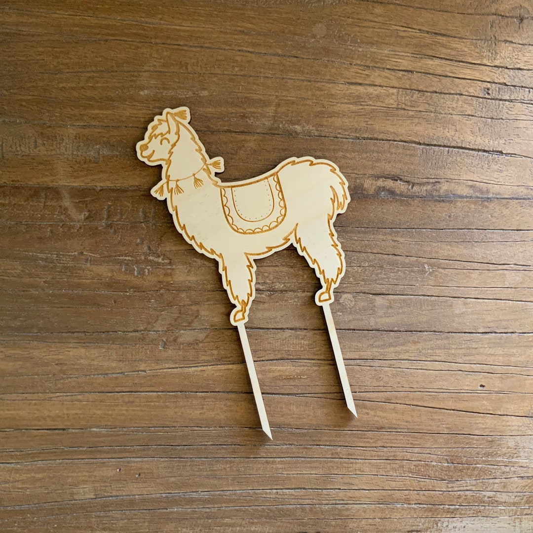 Lama Topper Birthday Caketopper Birthday Party Decoration Wood - Etsy ...