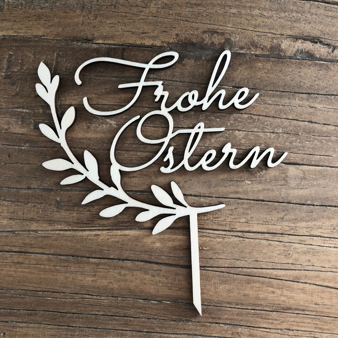 Happy Easter Topper Cake Topper Cake Easter Bread Wooden Cake Easter ...