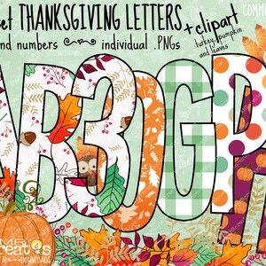 Thanksgiving Letters, Clipart Alphabet PNG, Thanksgiving Clipart ...