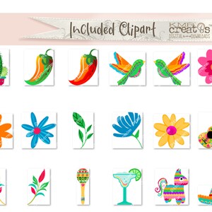 Floral Letters Png, Festive Alphabet Png, Fiesta Doodle Bundle, Mexican ...