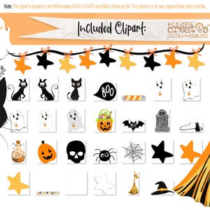 Halloween Alphabet Clipart Bundle PNG, Halloween Letters, Halloween ...