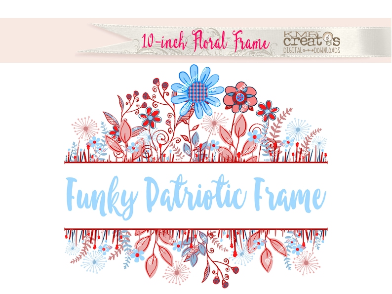 Floral Frame Png Floral Split Border Flower Border Frame | Etsy