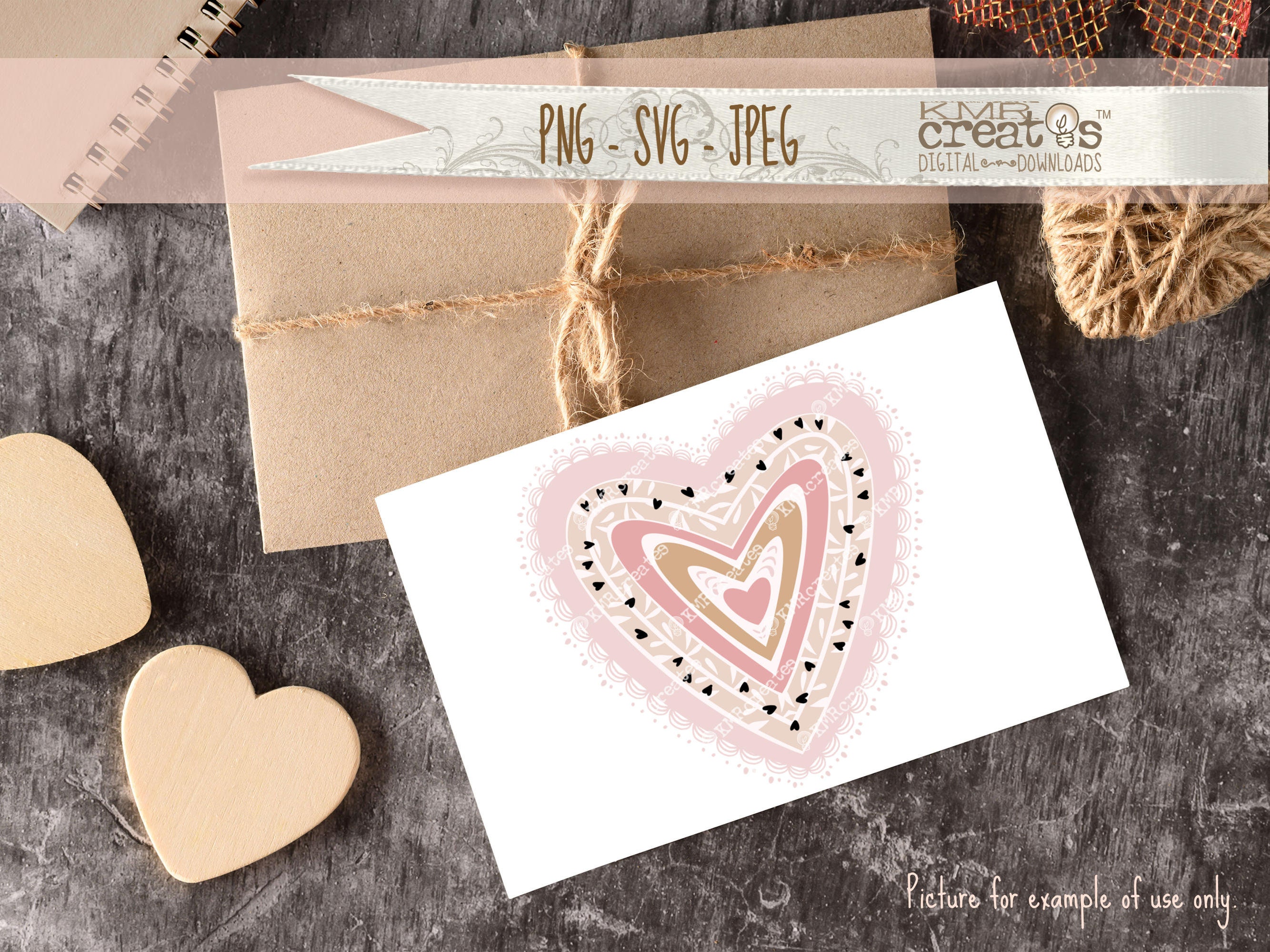 Boho Rainbow Heart SVG PNG Sublimation Valentine Clipart - Etsy