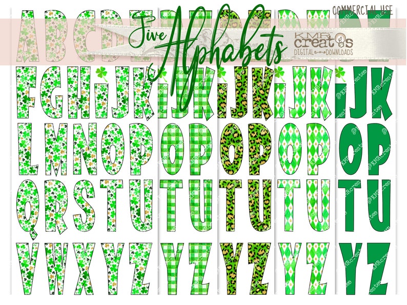 St Patricks Day Png St Patricks Letters Leprechaun Clipart | Etsy