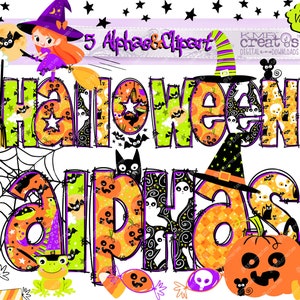 Halloween Letters, Halloween Alphabet, Halloween Clipart, Clipart ...