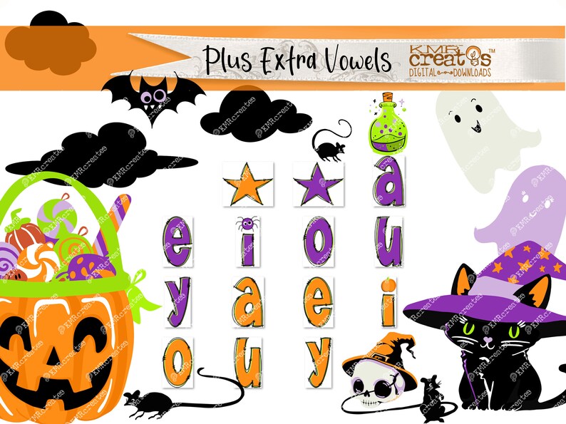 Halloween Alphabet Doodle Letters PNG, Halloween Clipart, Bat Alphabet ...