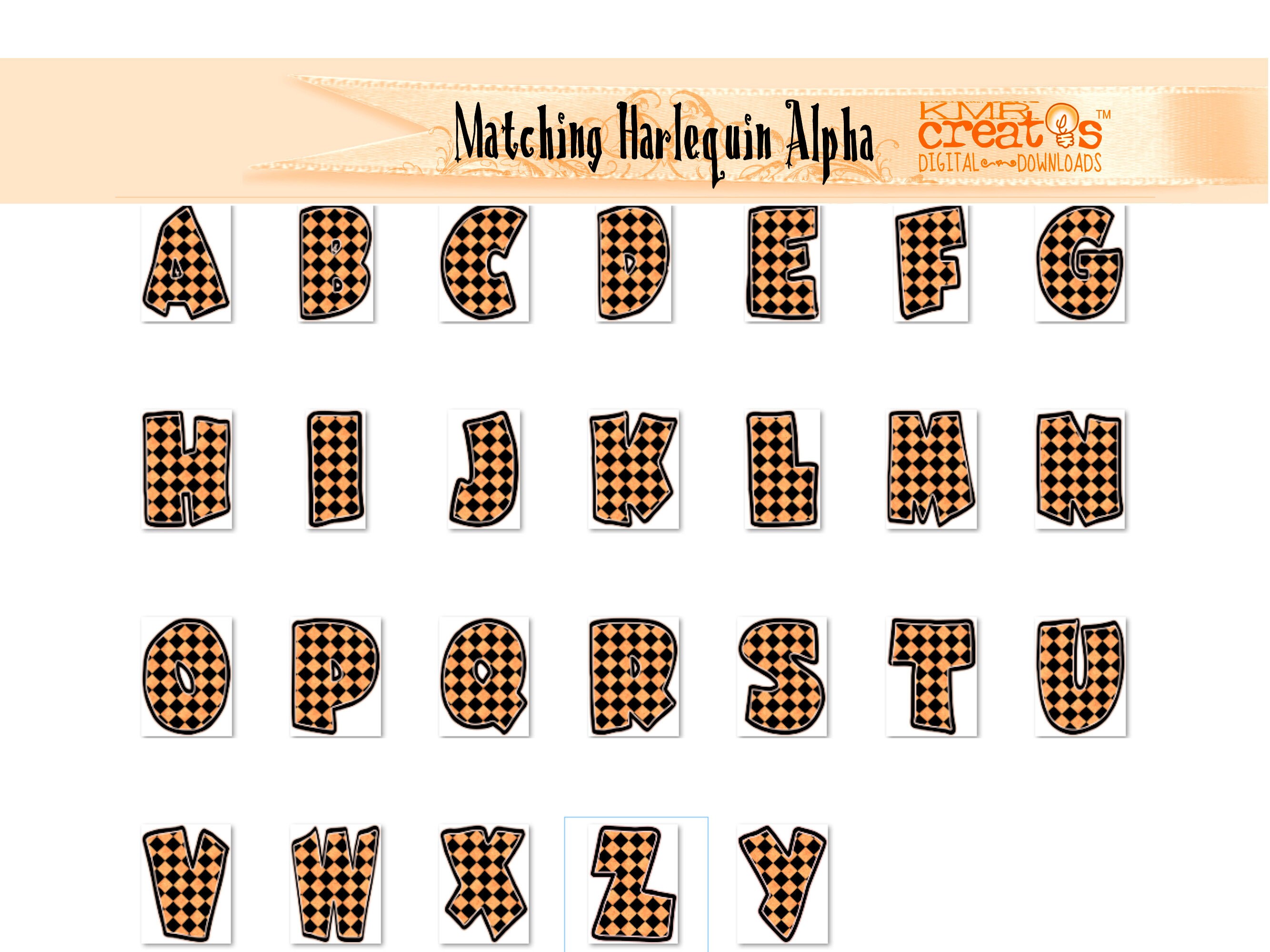 Halloween Letters Black Cat Alphabet Vintage Retro Design - Etsy