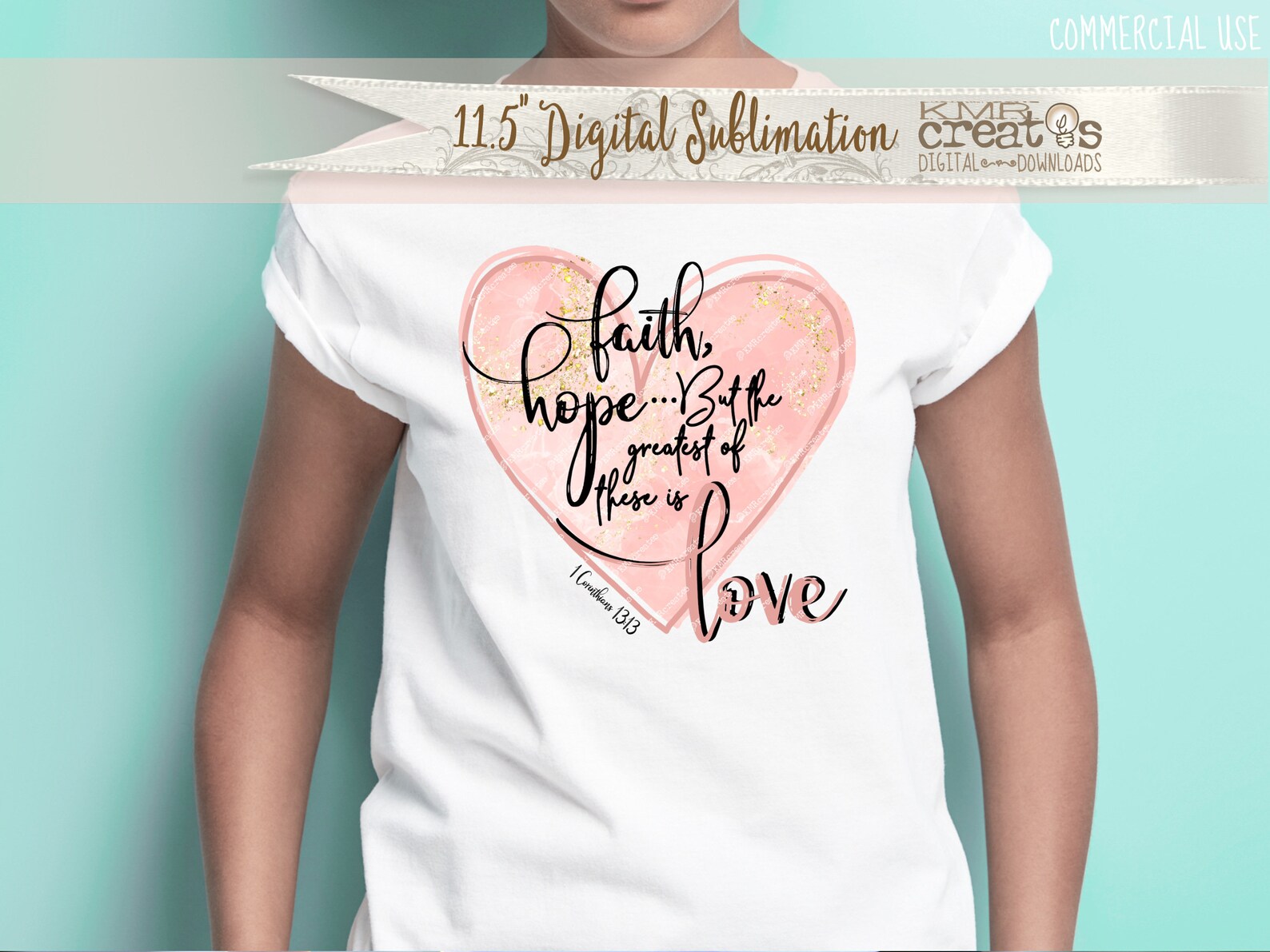 1 Corinthians 13 Png, Valentines Day Png, Sublimation Design, Faith ...