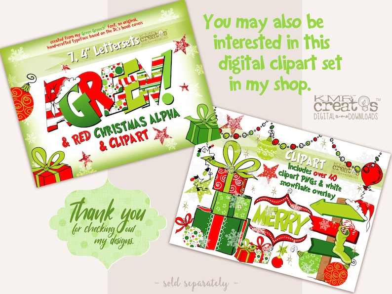 Green Glitter Alpha Christmas Letters, Grinc Png Designs, Grinc Png ...
