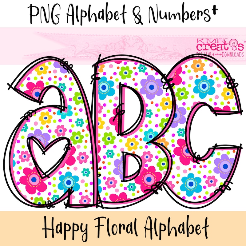 Flower Letters - Etsy