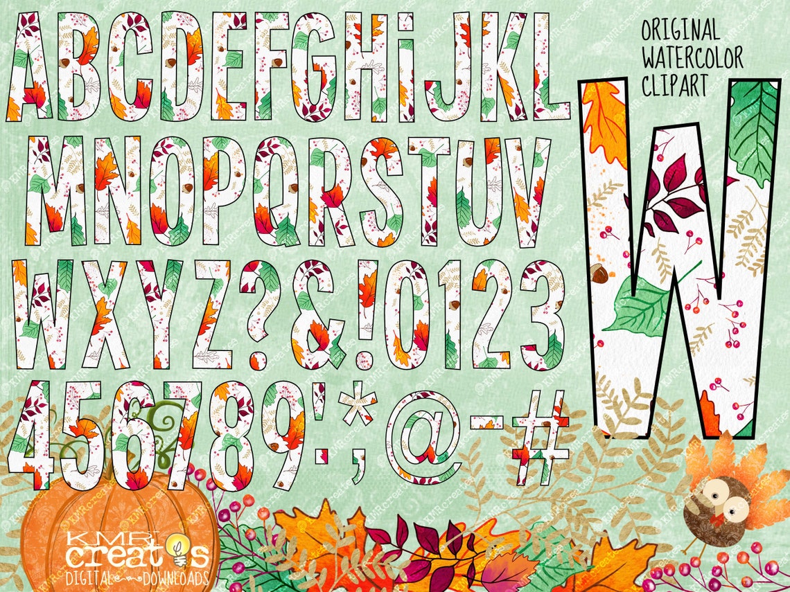 Thanksgiving Letters, Clipart Alphabet PNG, Thanksgiving Clipart ...