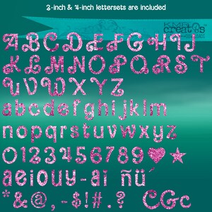 Retro Dolly Pink Glitter Letters, Glitter Alphabet Png, Pink Glitter ...