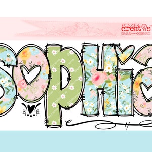 Ditsy Alphabet Pngs Pastel Floral Alpha, Ditsy Png Letters, Pastel ...