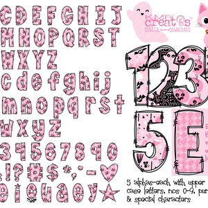 Halloween Alphabet, Pink Letters Clipart, Halloween Letters, Halloween ...