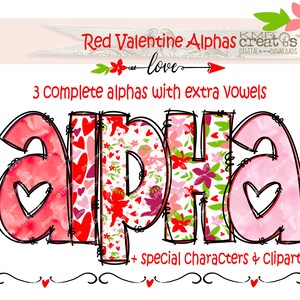 Valentine Letters, Valentine Alphabet, Valentine Clipart, Love Doodle ...