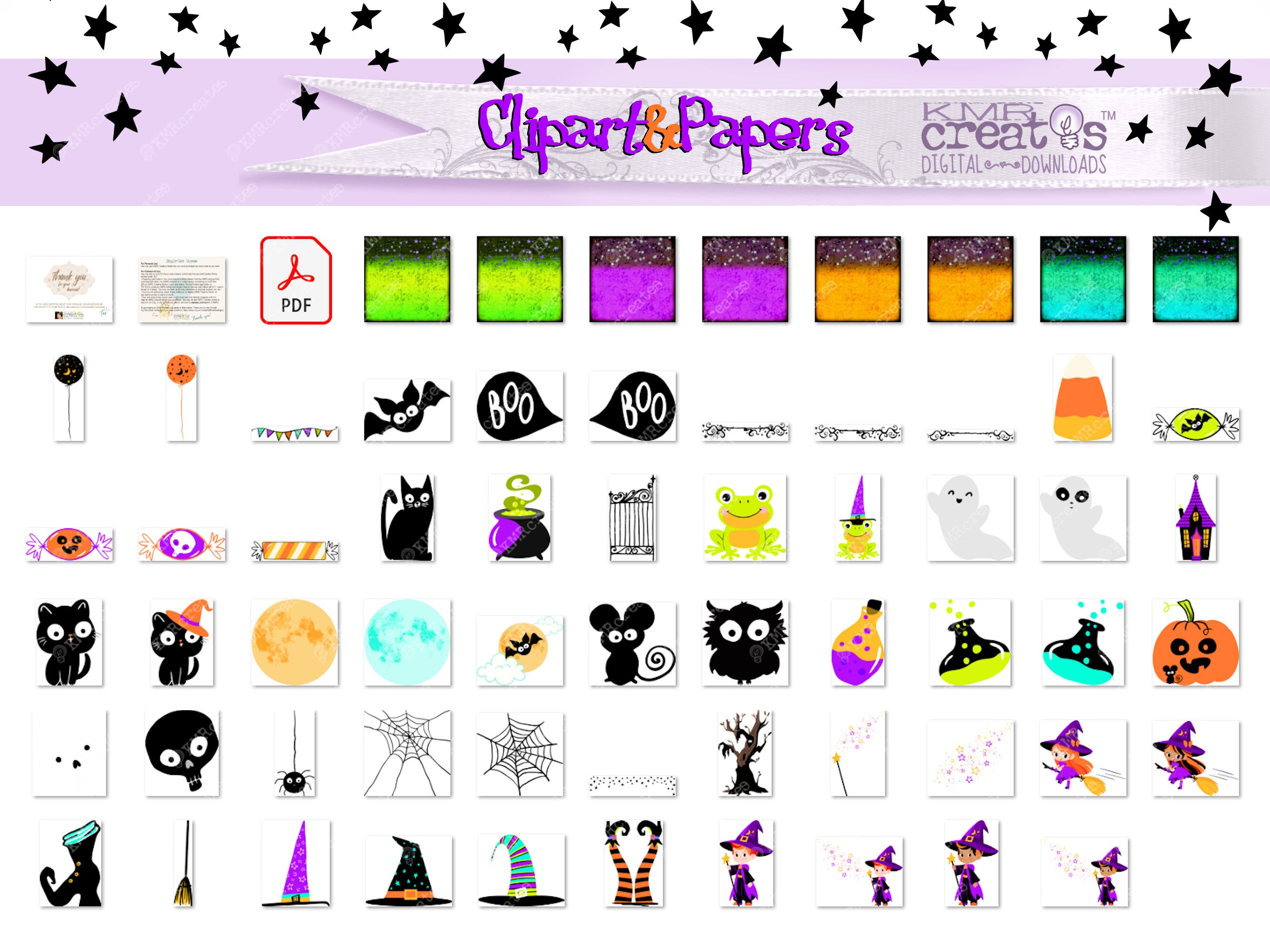 Halloween Clipart, Clipart Bundle Png, Afro Black Cute Kids, Doodle ...