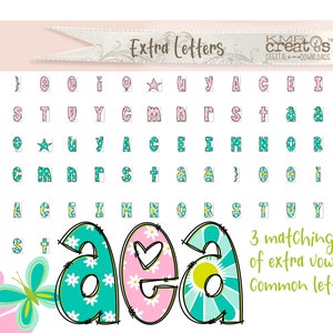 Floral Alphabet Png, Retro Mod Letters, Spring Summer Alpha, Flower ...
