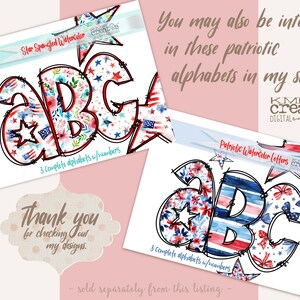 Patriotic Letters, Patriotic Alphabet, 4th of July Letters ...
