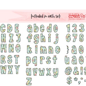 Ditsy Alphabet Pngs Pastel Floral Alpha, Ditsy Png Letters, Pastel ...