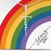Rainbow Pride Cross Necklace, Faith Cross Necklace, Gay Christian Pride ...