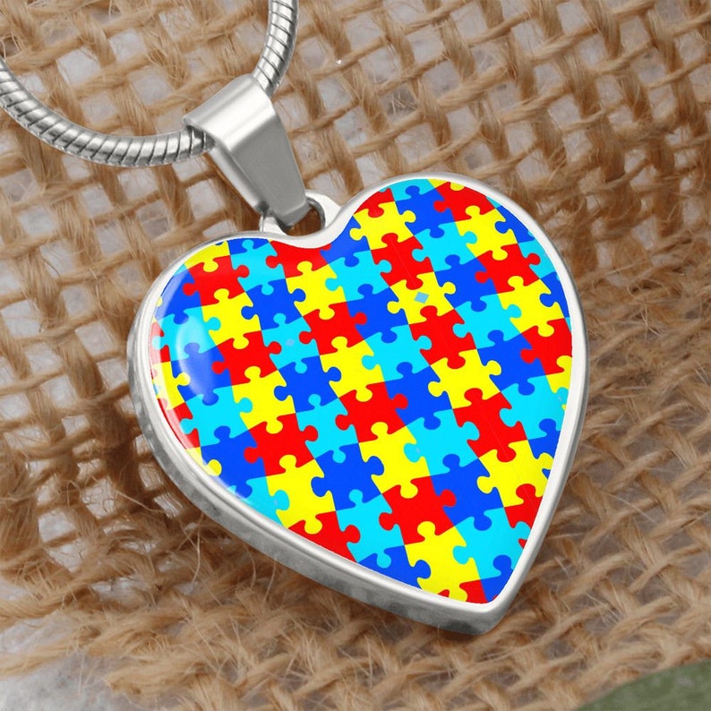 Autism Awareness Necklace, Autism Support Gift, Autism Necklace, Autism ...