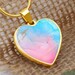 Transgender Necklace, Engraved Heart Necklace, Trans Subtle Pride ...