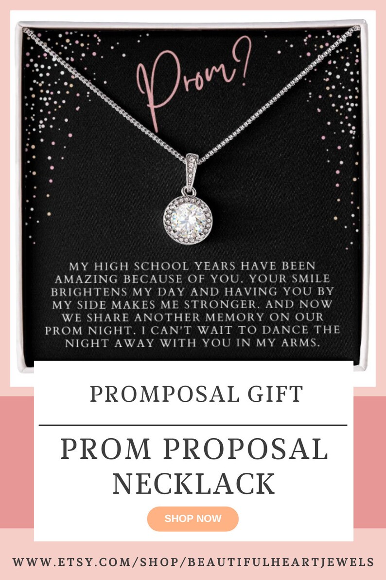 Prom Proposal Necklace, Ask to Prom Necklace, Prom Night Gift From ...