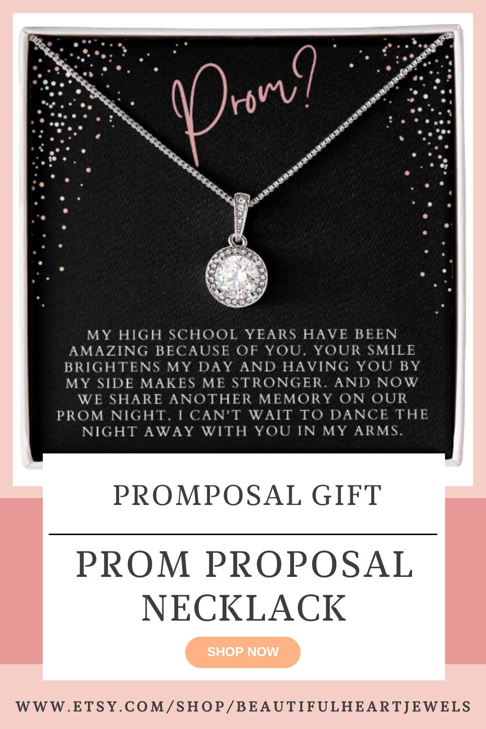 Prom Proposal Necklace, Ask to Prom Necklace, Prom Night Gift From ...