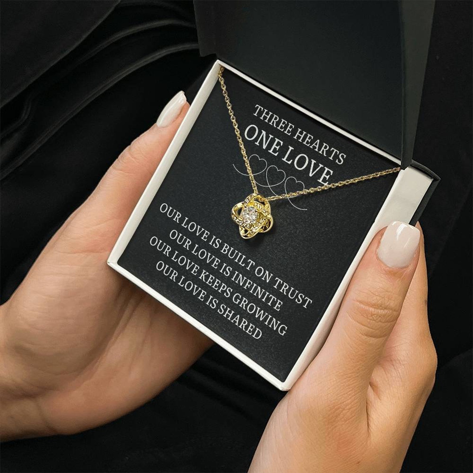 Polyamory Necklace, to Our Girlfriend, Polyamory Jewelry, Romantic ...