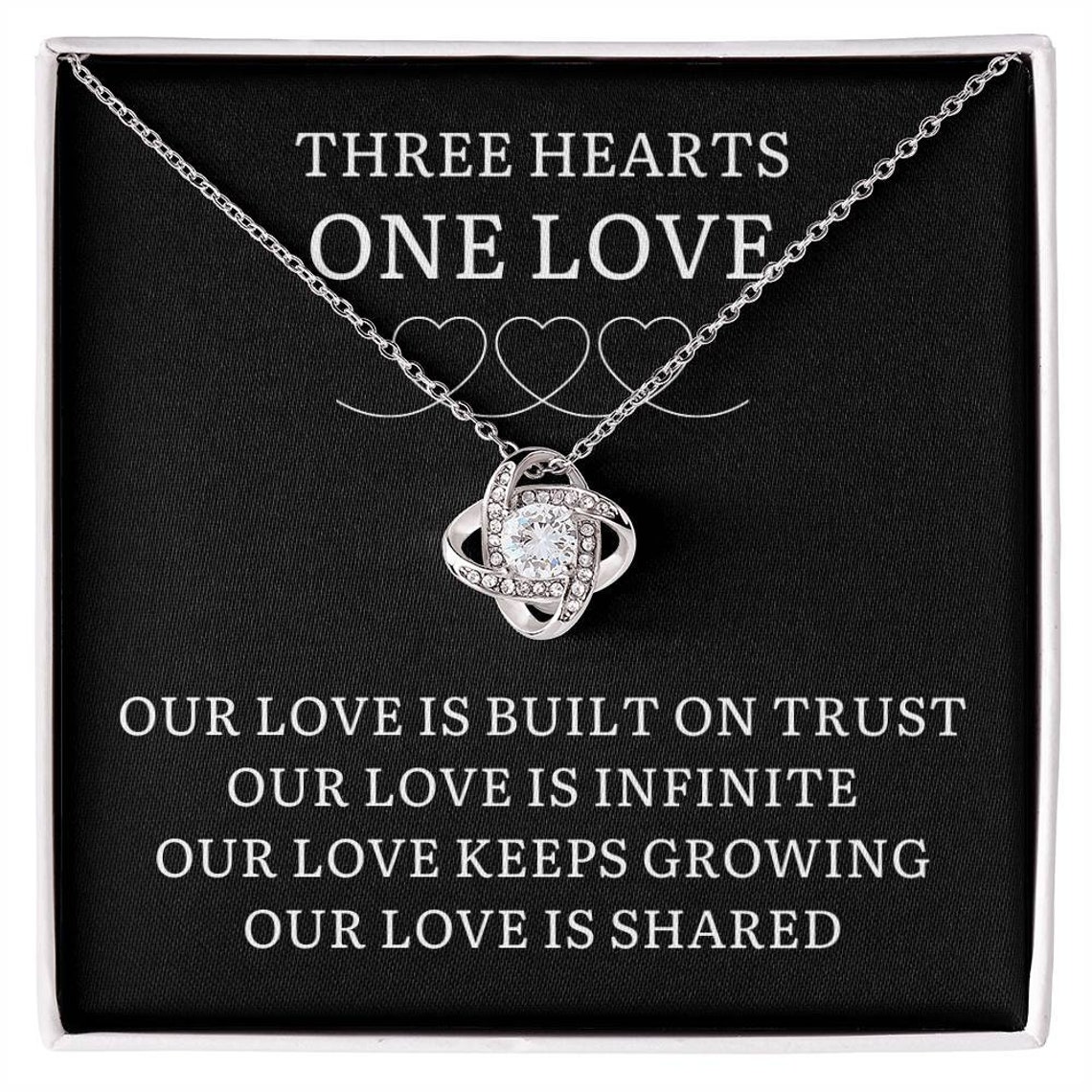 Polyamory Necklace, to Our Girlfriend, Polyamory Jewelry, Romantic ...